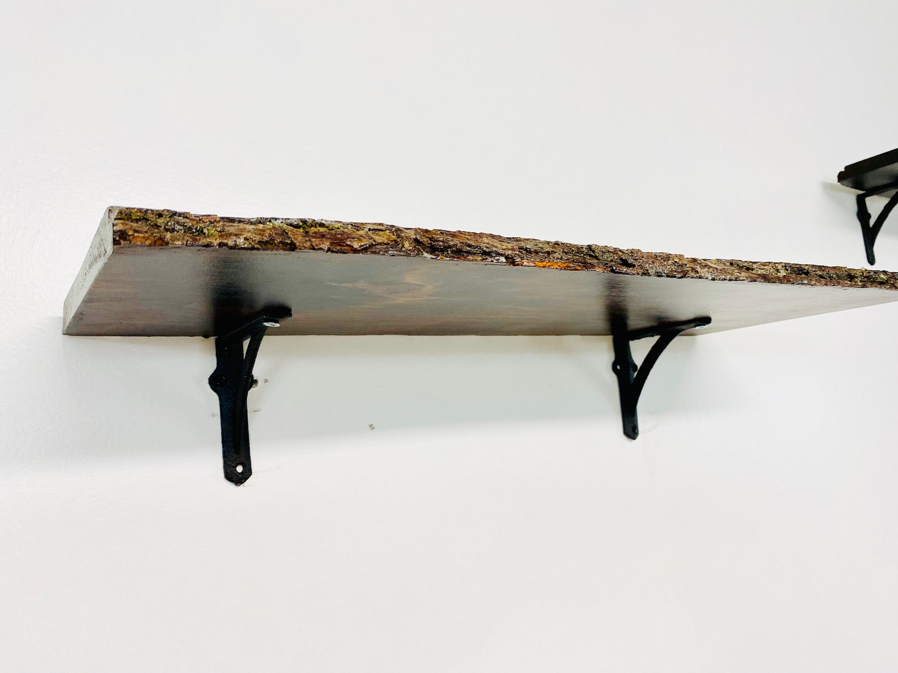 Live Edge Wood Shelf - Etsy