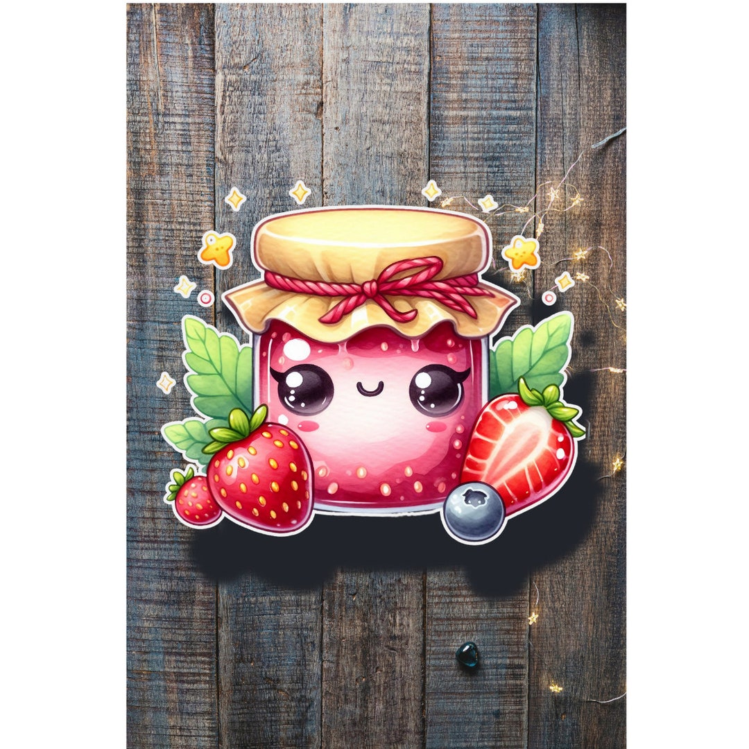 Jam Sticker Waterproof Sticker Water Bottle Sticker Laptop Sticker ...