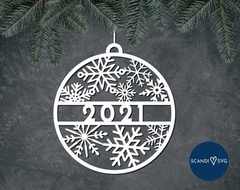 Papercraft Christmas Baubles Balls 35 Cricut Silhouette Clipart ...