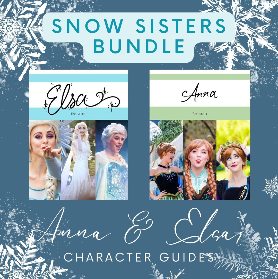 Snow Sisters Character Guide Bundle for Party Princesses - Etsy