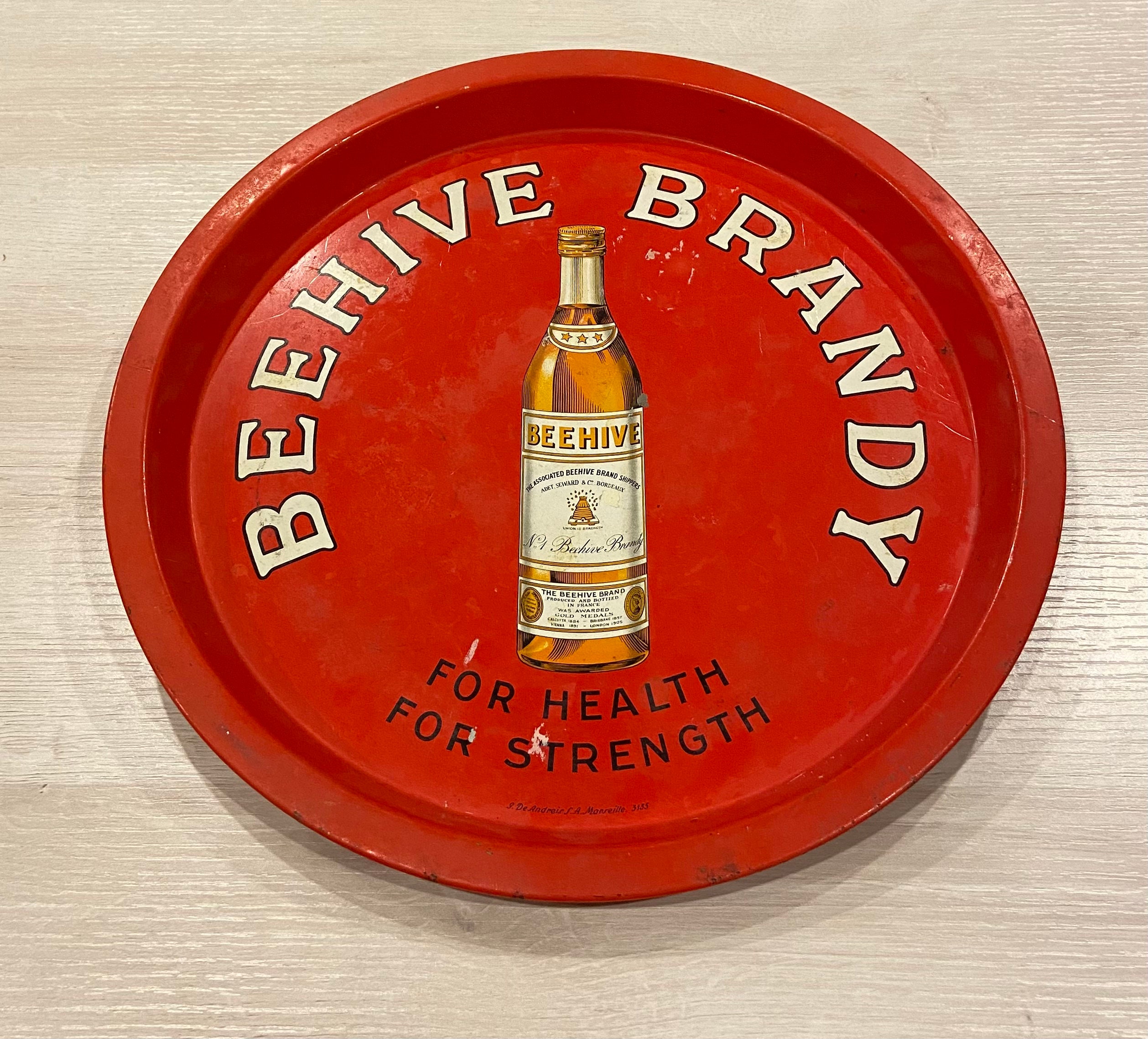 Vintage Beehive Brandy Beer Tray - Etsy
