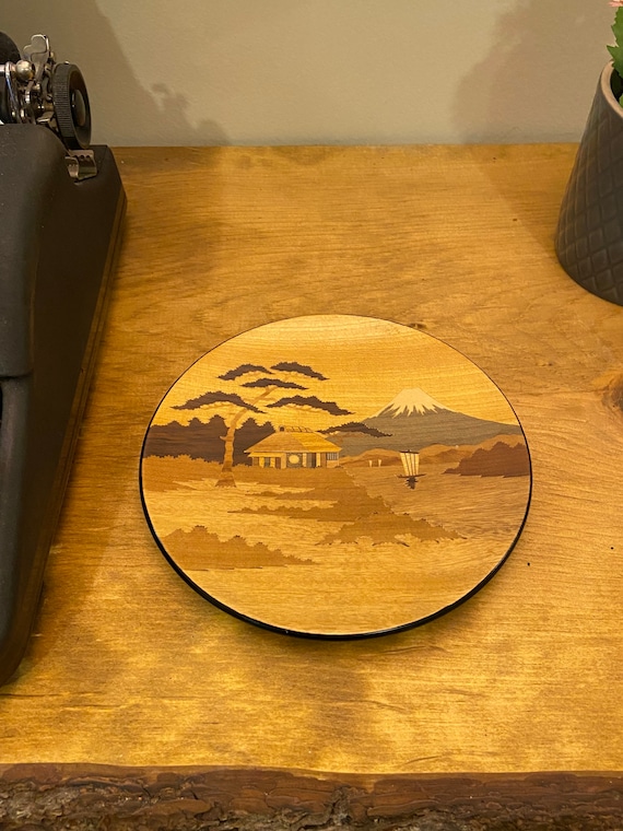 Vintage Handcrafted Inlay Japanese Decorative Plate | Etsy