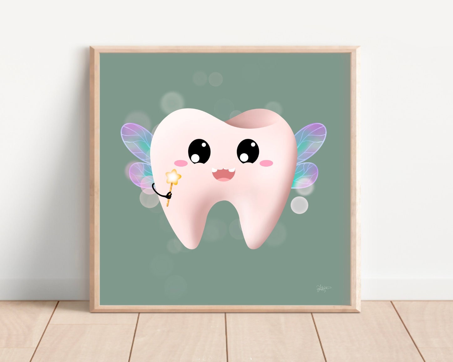 Cute Baby Teeth Poster Dentist Office Decor | Tooth Fairy | Kids Dental ...