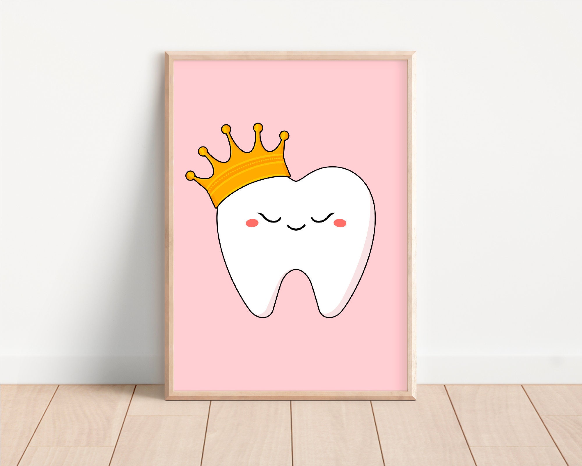 Set of 12 Teeth Printable Drawings | Download Colorful Gallery Wall for ...