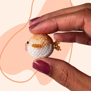 3D Beaded Puffer Fish PDF Pattern: Miyuki Seed Bead Tutorial (beading ...