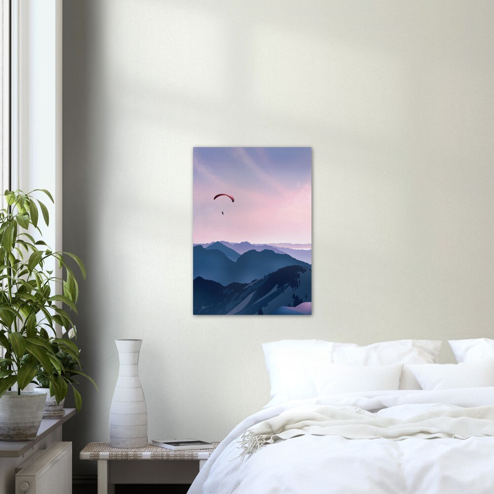 Unique Paragliding Poster Best Travel Posters Outdoor Hobbies Wall ...
