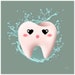 Cute Tooth Art Print | Sage Green Dentist Office Decor - Etsy