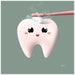 Cute Teeth Poster Dentist Office Decor Dental Hygiene Teeth Brushing ...