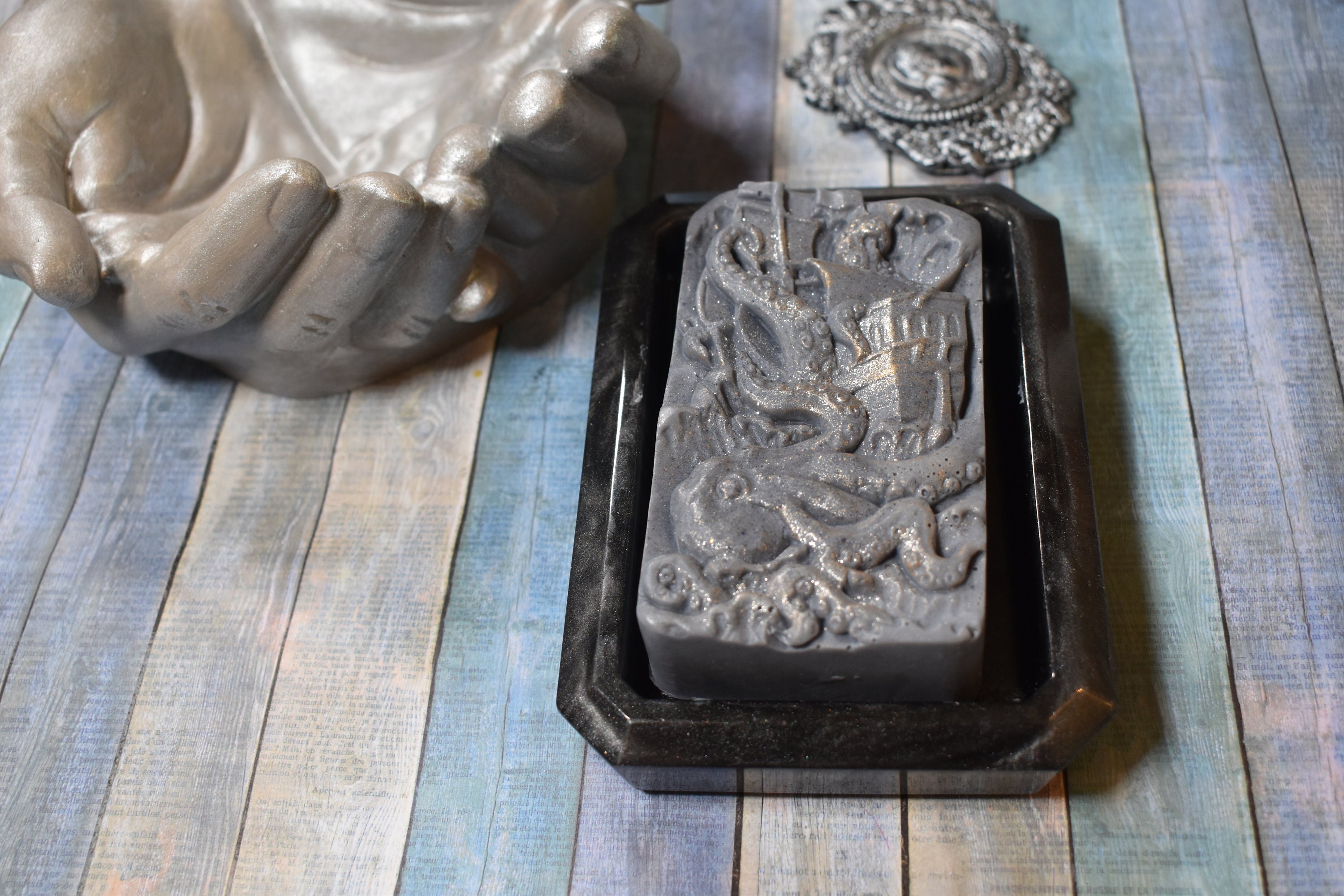 Kraken Sea Battle Men's Soap Masculine Scent Unique Soap - Etsy