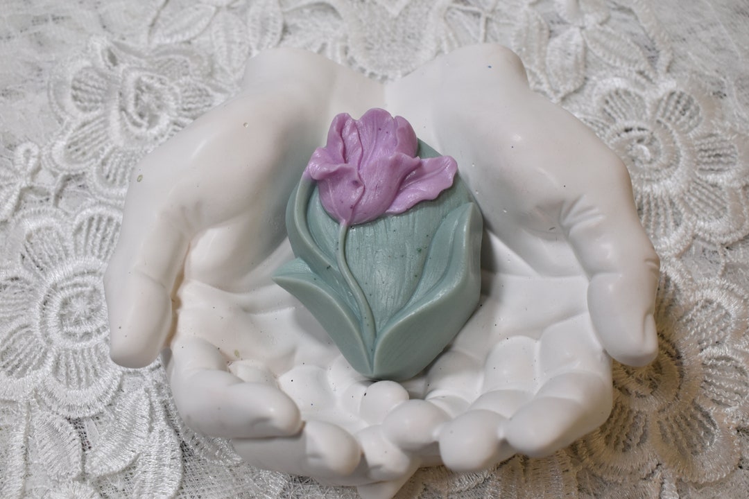 Craft Soap in the Shape of a Tulip, Scented Soap, Gift for a Woman ...