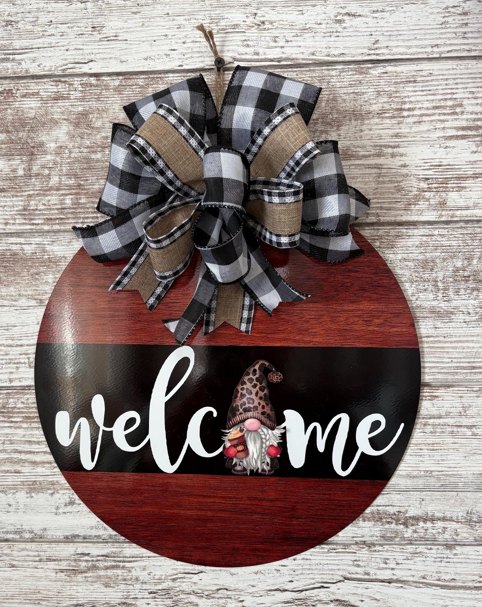 Interchangeable Welcome Gnome Sign for Front Door Home Decor New Home ...