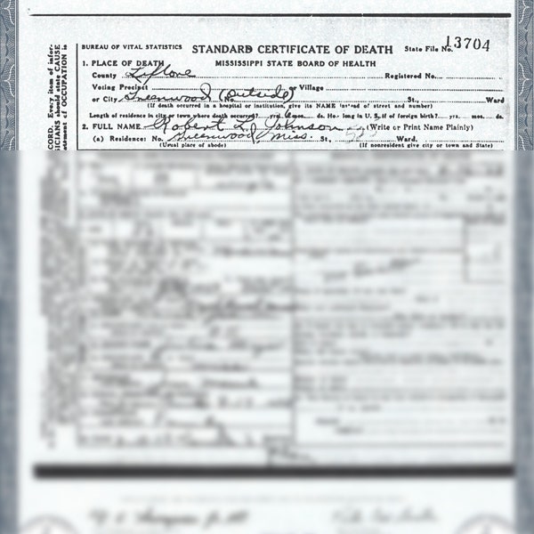 Robert Johnson Death - Etsy