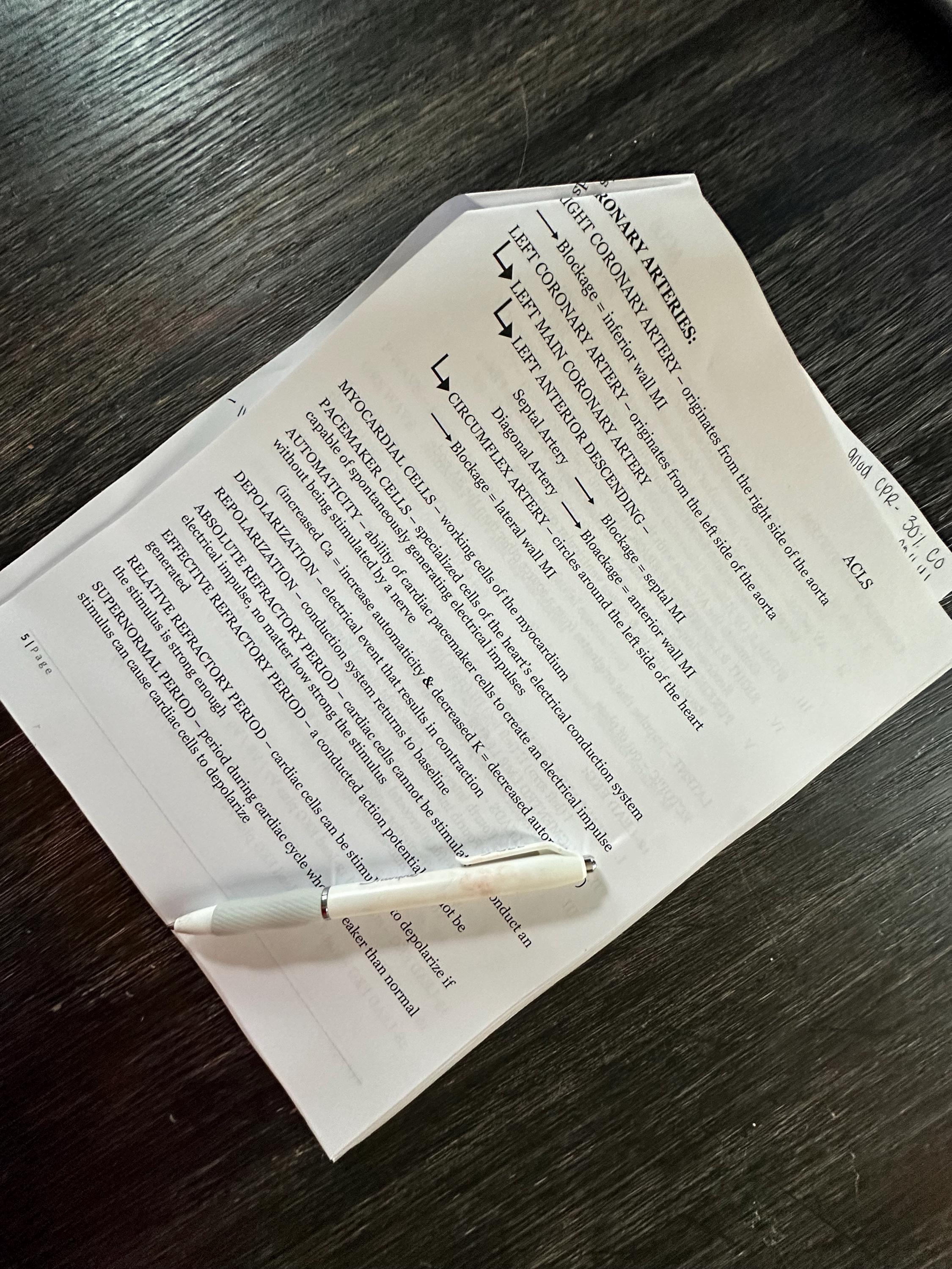 2024 ACLS Nurse Notes, Made by an ICU Nurse. American Heart Association ...