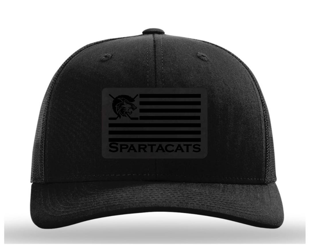 Custom Black/black Spartacats Flag Richardson 112 Hat - Etsy