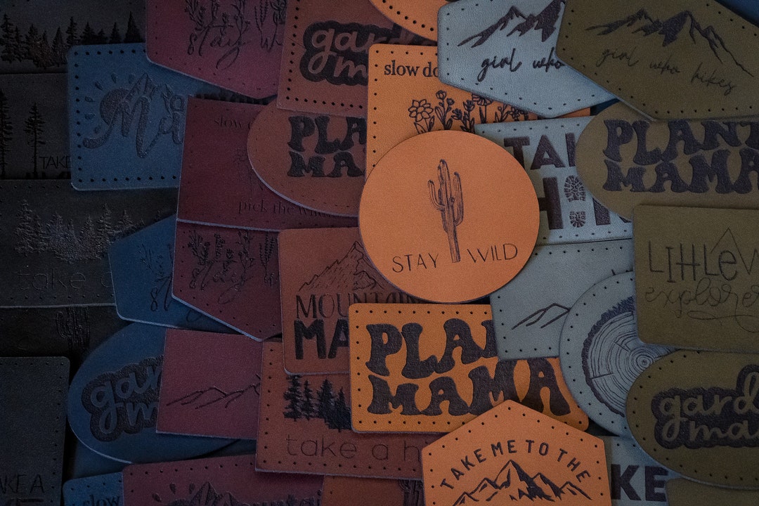 Custom Outdoor Leather Patches | Custom Mountain Leather Patches ...