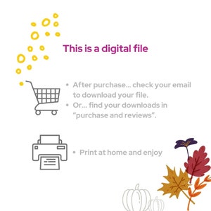 Fall Coloring Pages for Kids - Instant Digital Download - Hojas De ...