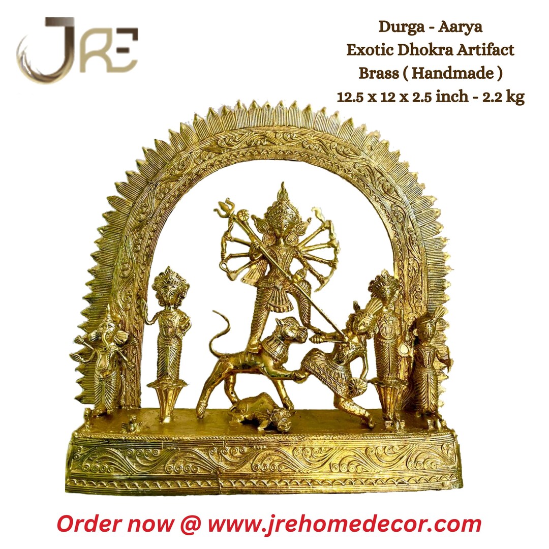 Dokra/dhokra Brass Artwork - Goddess Durga - Aarya - Etsy