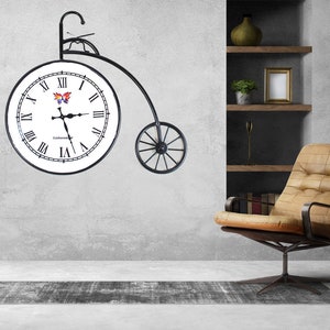 Luxury Designer Vintage Cycle Clock Modern Wall Art Clock Cycle Boho ...