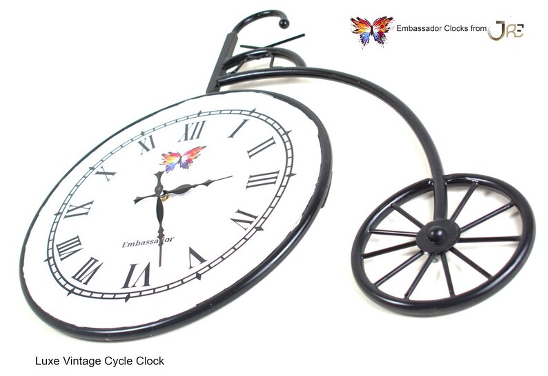Luxury Designer Vintage Cycle Clock Modern Wall Art Clock Cycle Boho ...