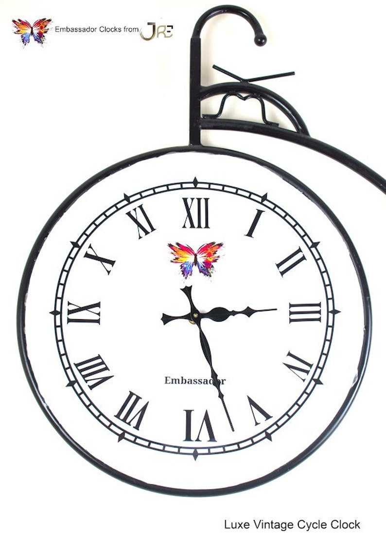 Luxury Designer Vintage Cycle Clock Modern Wall Art Clock Cycle Boho ...