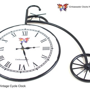 Luxury Designer Vintage Cycle Clock Modern Wall Art Clock Cycle Boho ...