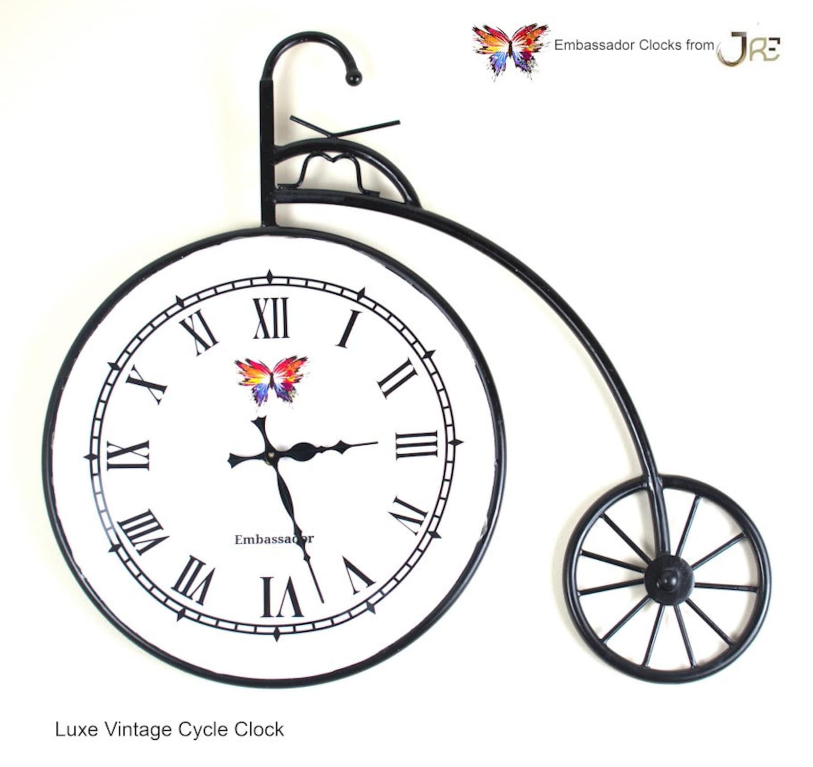 Luxury Designer Vintage Cycle Clock Modern Wall Art Clock Cycle Boho ...