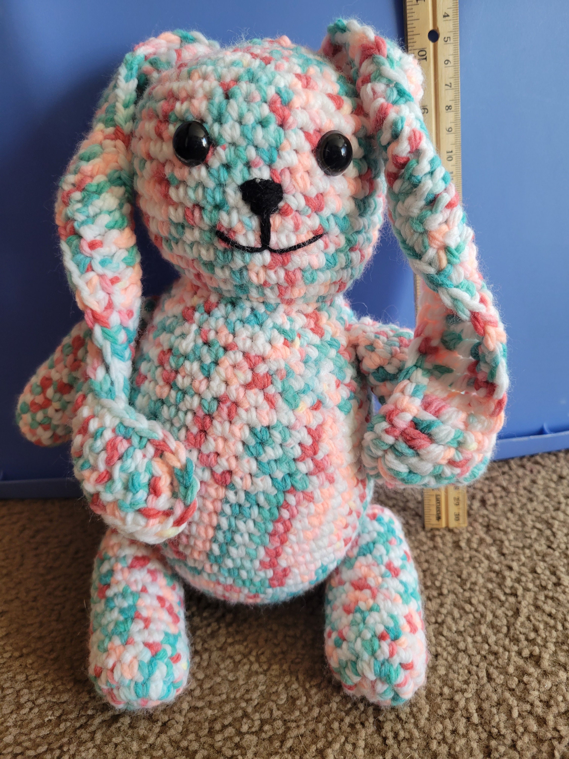 Unique Cute multi-colored Bunny. | Etsy