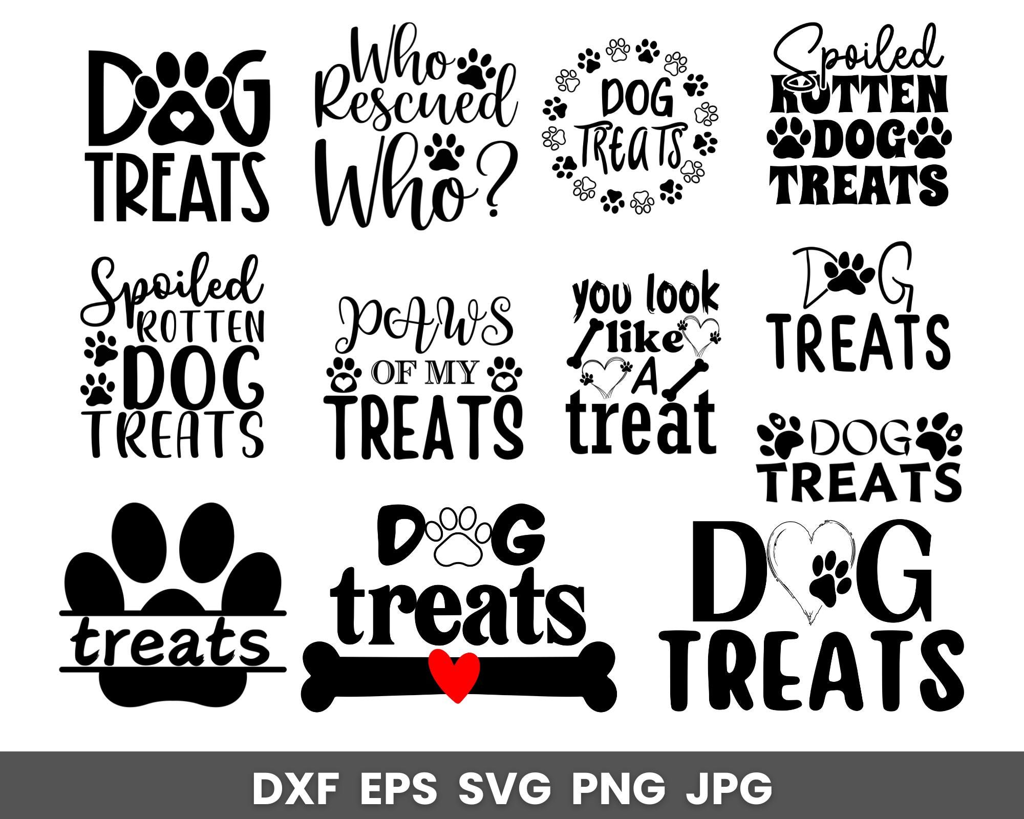 Dog Treats Svg Bundle, Dog Bone Png, Dog Food Svg, Dog Treat Jar Svg ...