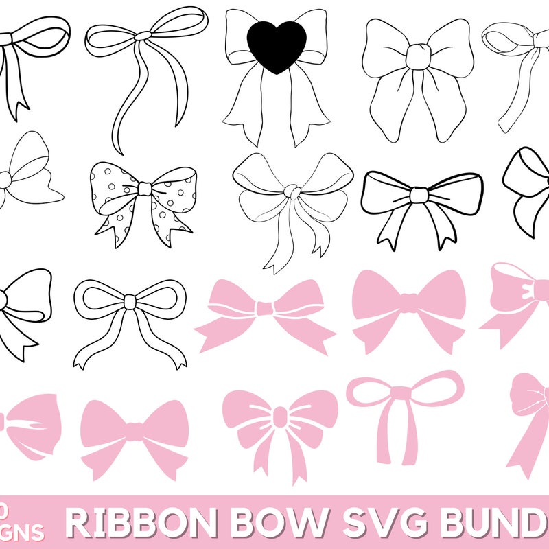 Bow Svg - Etsy