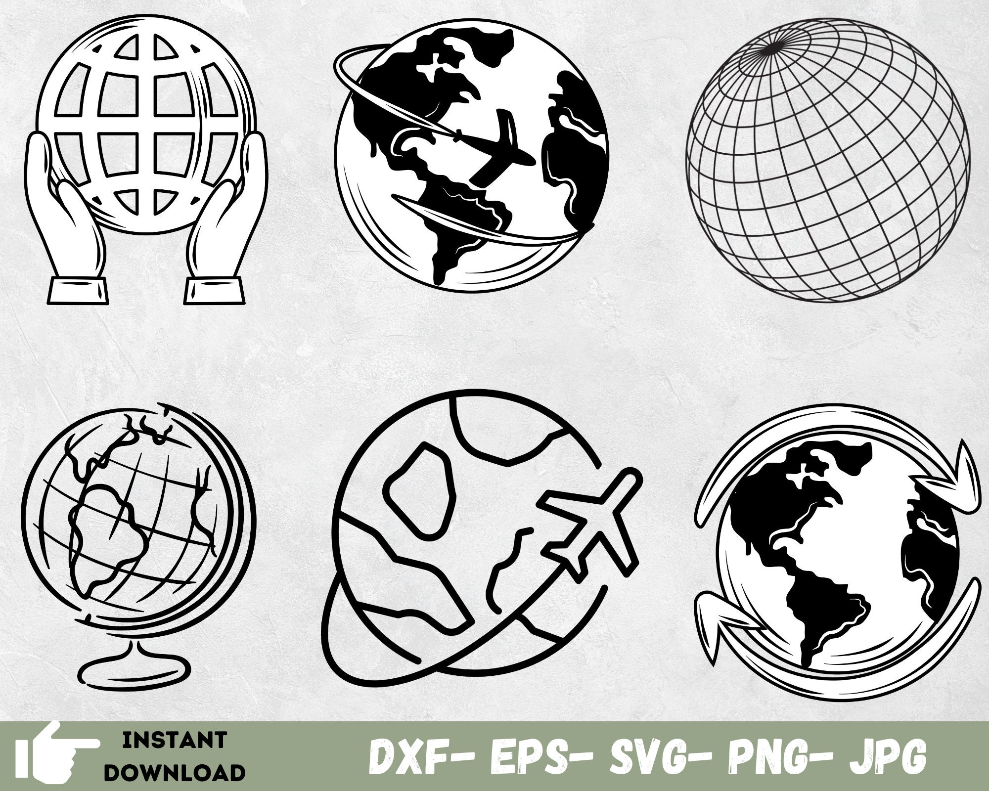 Globe Svg Bundle, World Globe Svg, Globe Png, World Map Svg, Glob Svg ...