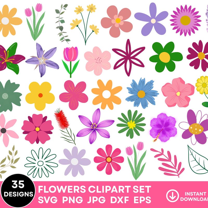 Flower Stickers - Etsy