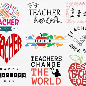 Teacher Appreciation Svg Bundle, Teacher Svg Bundle, Back to School Svg ...