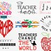 Teacher Appreciation Svg Bundle Teacher Svg Bundle Back to - Etsy