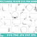 Rectangle Frame Svg Bundle, Rectangle Frame Png, Rectangle Clipart ...