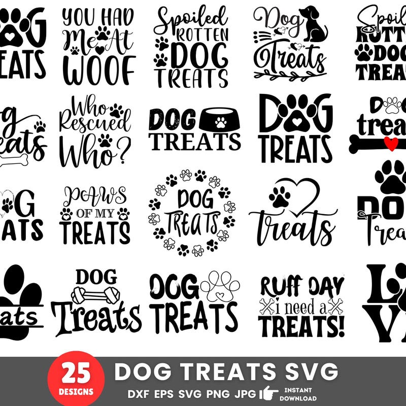 Funny Dog Treat Jar Svg - Etsy