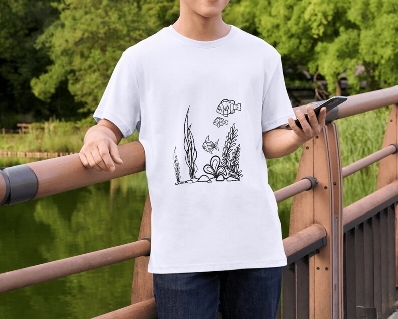 Underwater Svg Bundle, Ocean Scene Png, Underwater Scene Svg, Shirt Svg ...