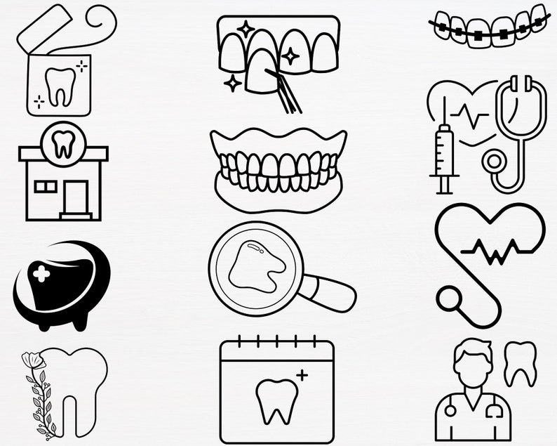 Dental Svg Bundle, Dental Assistant Svg, Dental Png, Dental Clipart ...