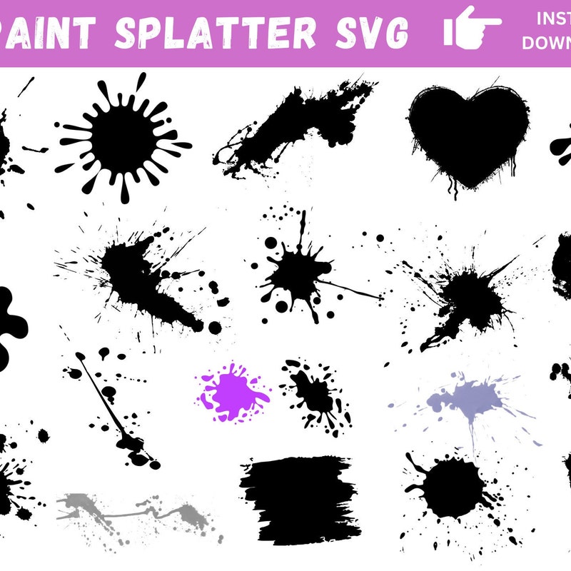Paint Svg - Etsy