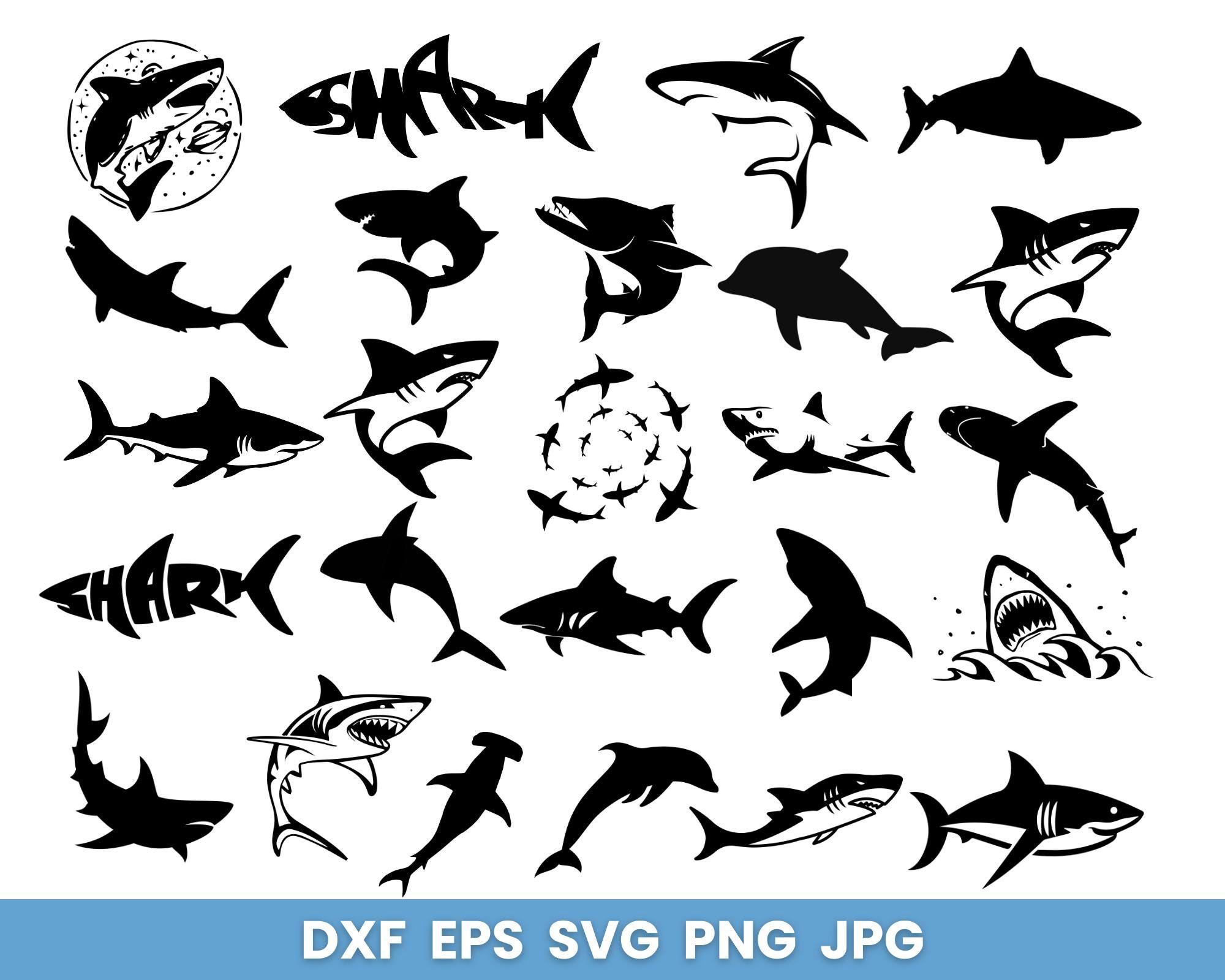 2024 Shark Svg Bundle, Shark Png, Sharks Svg, Cute Shark Svg, Shark ...