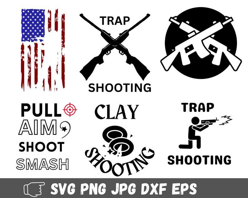 Trap Shooting Svg Bundle, Trap Shooting Svg, Trap Shooting Png, Trap ...