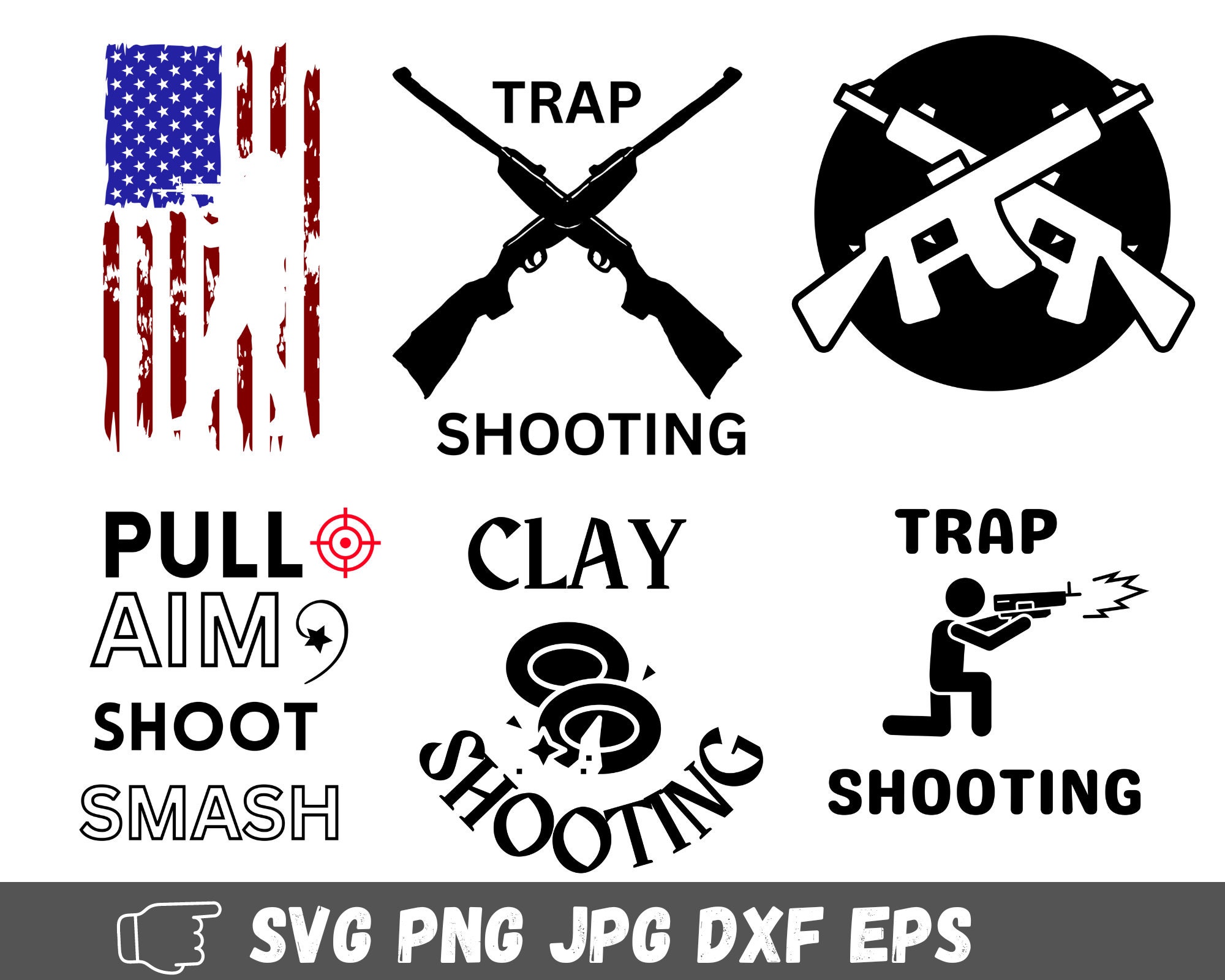 Trap Shooting Svg Bundle, Trap Shooting Svg, Trap Shooting Png, Trap ...