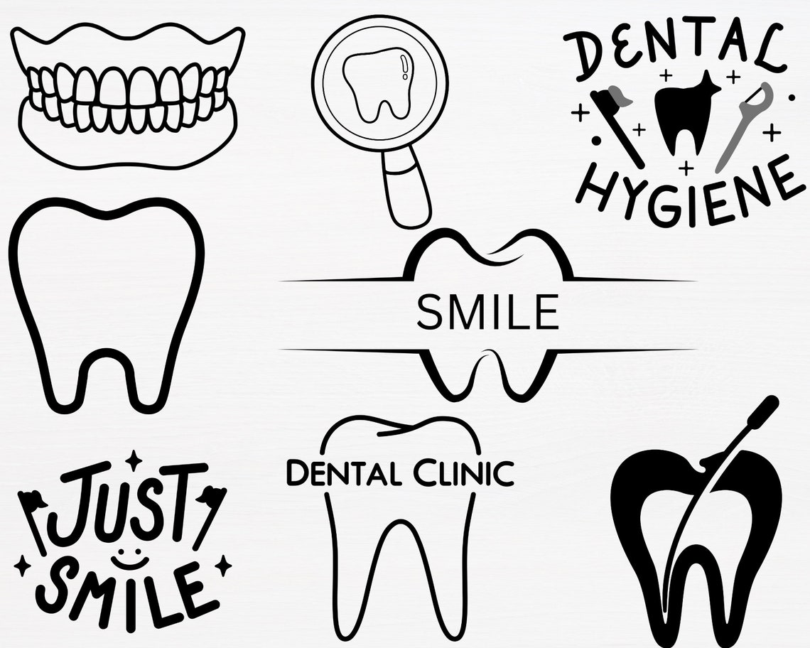 Dental Svg Bundle, Dental Png, Dental Dxf, Dental Vector Files, Dental ...
