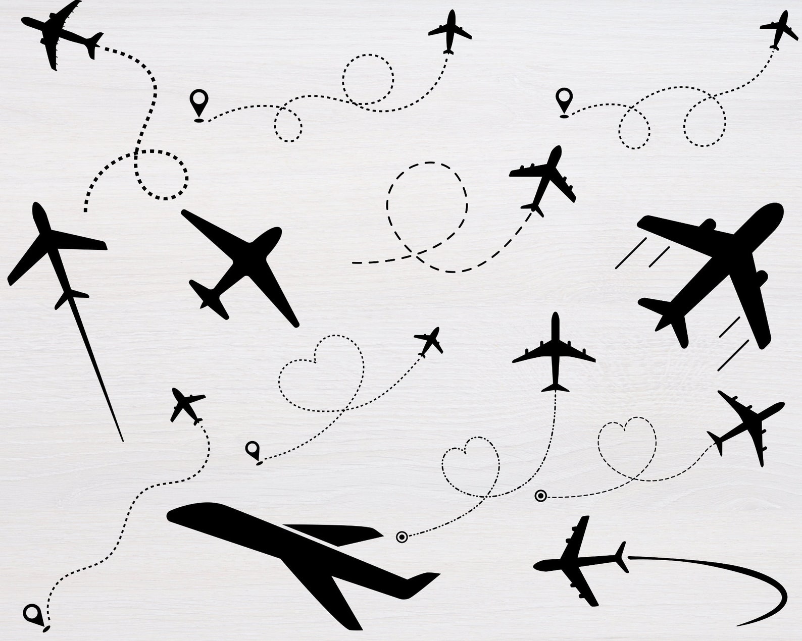30 Airplane Svg Bundle, Airplane Png, Airplane Cut File, Svg Files for ...