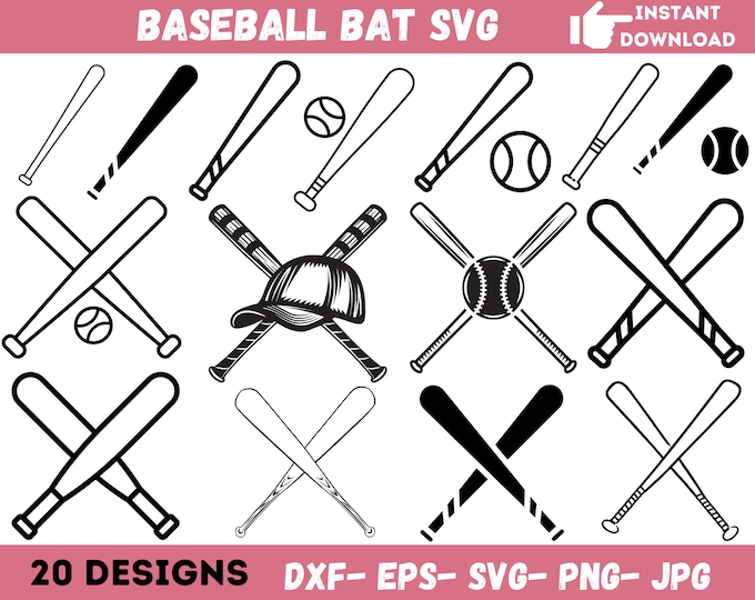 Baseball Bat SVG File, Baseball Bat DXF, Baseball Bat Png, Baseball Mom ...