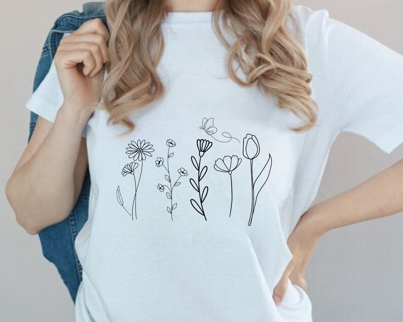 Wildflowers Svg Bundle, Flower Svg, Flower Border Svg, Nature Svg ...