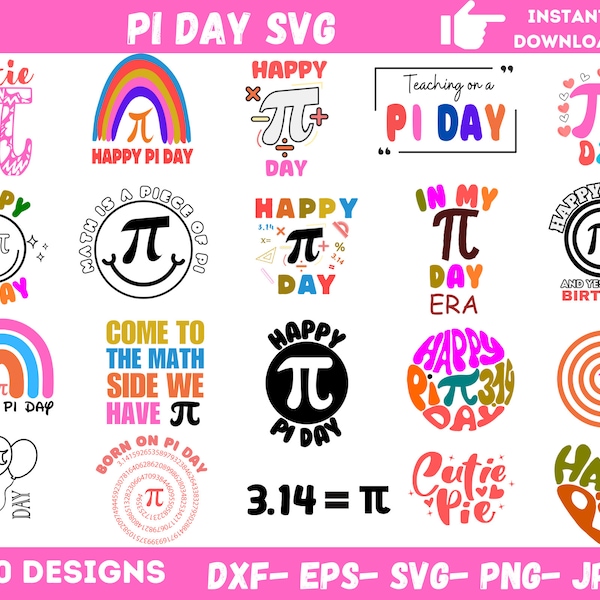 Pi Day Clipart - Etsy