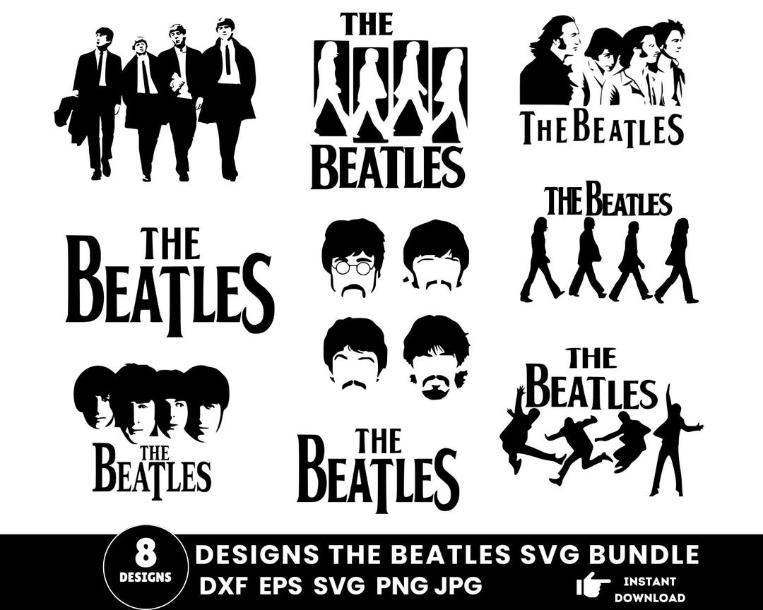 8 Designs the Beatles Svg Bundle, the Beatles Shirt Svg, the Beatles ...