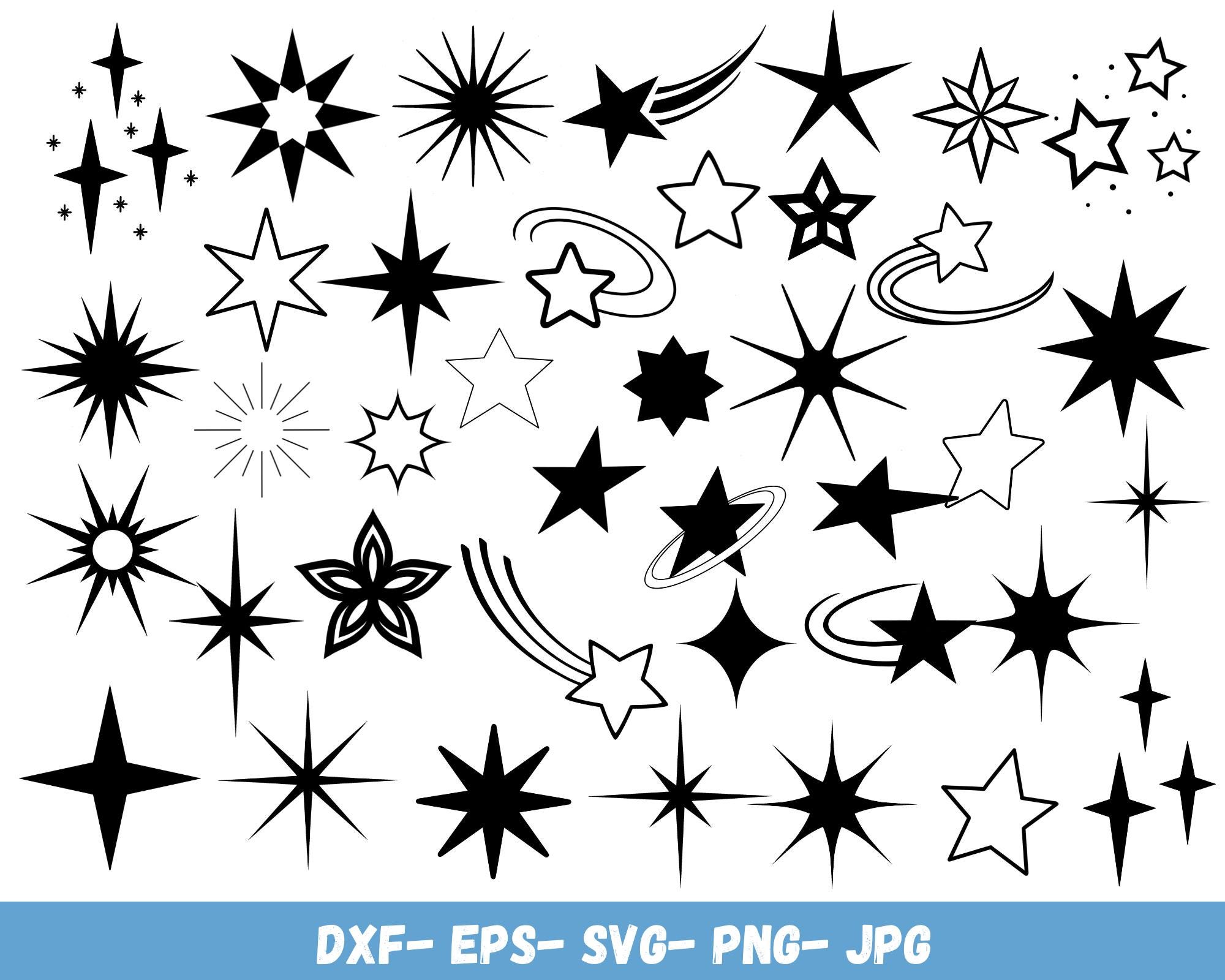 Stern-Svg-Png-Clipart-Bundle, Stern-Svg-Bundle, Schmuck für Shirt ...