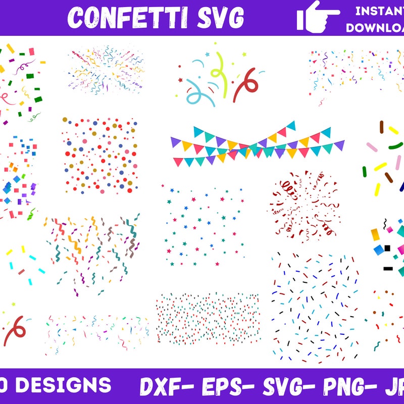 Background Confetti Art - Etsy