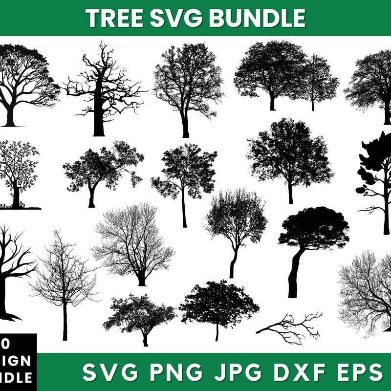 Tree Line Svg - Etsy